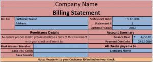 Download Billing Statement Excel Template - ExcelDataPro