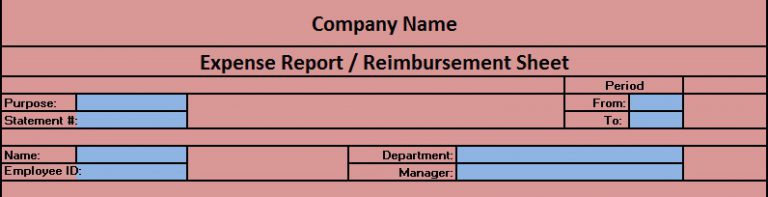 Download Expense Report Excel Template - ExcelDataPro