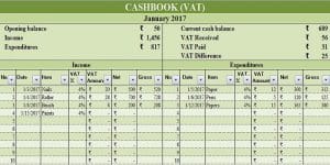 Download Cash Book Excel Template - ExcelDataPro