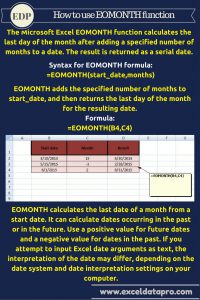 How To Use: EOMONTH Function - ExcelDataPro