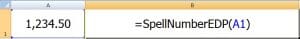 How To Convert Numeric Value Into English Words In Excel - SpellNumber - ExcelDataPro