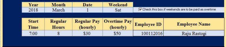 Download Weekly Timesheet Excel Template - ExcelDataPro