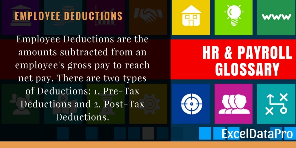 What Is Employee Deductions ExcelDataPro