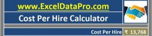 Download Cost Per Hire Calculator Excel Template - ExcelDataPro