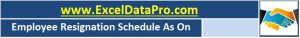 Download Employee Resignation Schedule Excel Template - ExcelDataPro