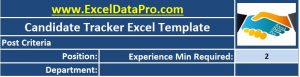 Download Job Candidate Tracker Excel Template - ExcelDataPro