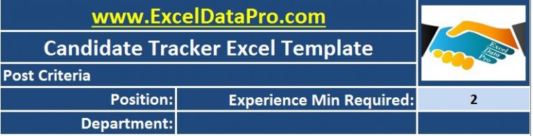 Download Job Candidate Tracker Excel Template - ExcelDataPro