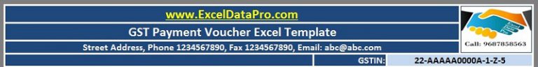 Download GST Payment Voucher Excel Template for Payments Under Reverse ...