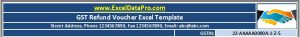 Download GST Refund Voucher Excel Template For Refunding Advance Under ...