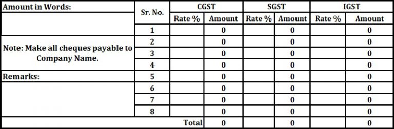 Download 10 GST Invoice Templates in Excel - ExcelDataPro