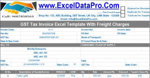 Download 10 GST Invoice Templates in Excel - ExcelDataPro