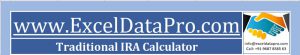 Download Traditional IRA Calculator Excel Template - ExcelDataPro