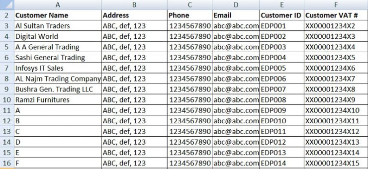 Download VAT Credit Note Template for Bahrain, Kuwait, Oman, Qatar ...