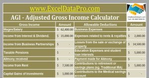10 Excel Templates To Prepare Federal Income Tax Return - ExcelDataPro
