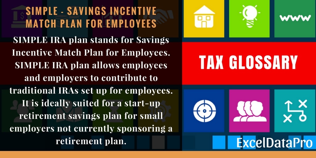 What Is SIMPLE IRA Plan Definition Rules Limits ExcelDataPro What Is SIMPLE IRA Plan Definition Rules Limits ExcelDataPro