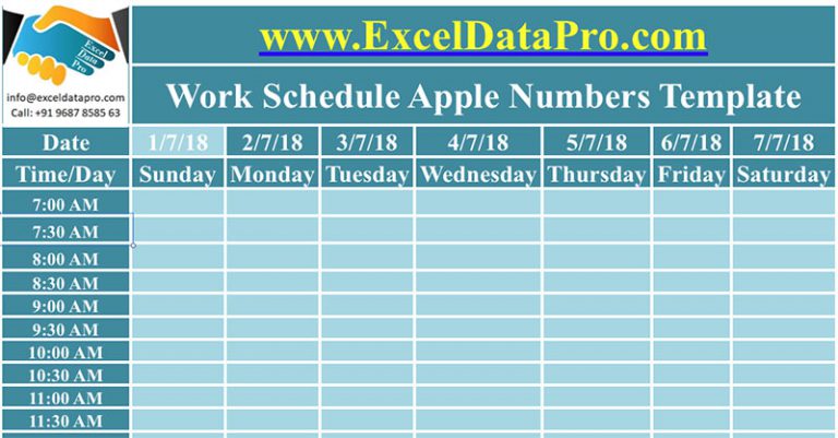 Download Free HR Templates in Apple Numbers