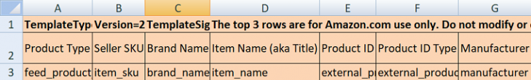 Amazon Template in Excel for Office Products - ExcelDataPro
