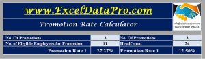Download Promotion Rate Calculator Excel Template - ExcelDataPro