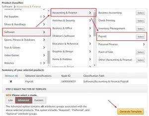 Amazon Template in Excel for Software - ExcelDataPro