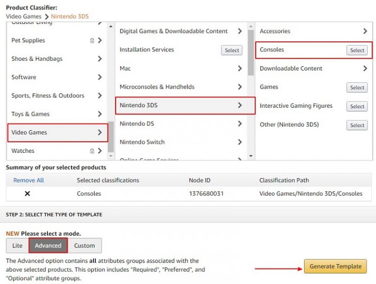 Amazon Template in Excel for Video Games - ExcelDataPro