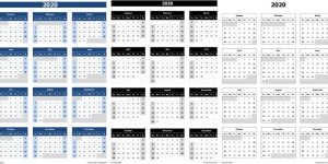 Download Indian Fiscal Calendar 2020-21 With Notes Excel Template ...