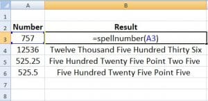 SpellNumber Function Without Currency In Excel - ExcelDataPro