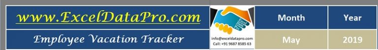 Download Employee Vacation Tracker Excel Template - ExcelDataPro