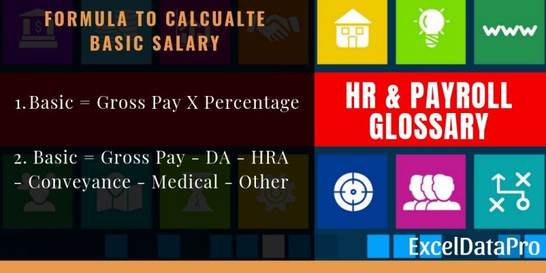 What Is Basic Salary? Definition, Formula & Income Tax - ExcelDataPro