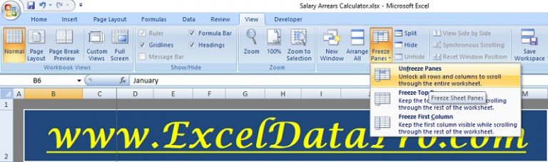 Download Salary Arrears Calculator Excel Template - ExcelDataPro