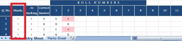 Download Multiple Choice Question - MCQ Test Checking Sheet Excel ...