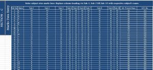 Download School Report Card And Mark Sheet Excel Template - ExcelDataPro