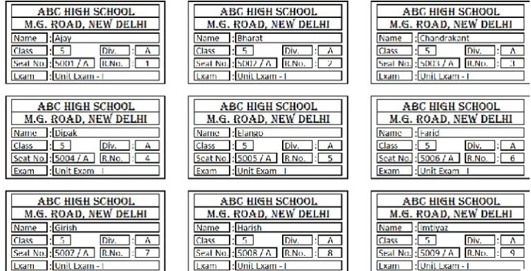 Download Student's Exam Hall Ticket Generator Excel Template - ExcelDataPro
