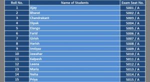 Download Student's Exam Hall Ticket Generator Excel Template - ExcelDataPro