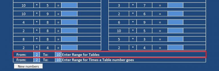 Download Multiplication Tables 1-30 Practice Sheet Excel Template ...
