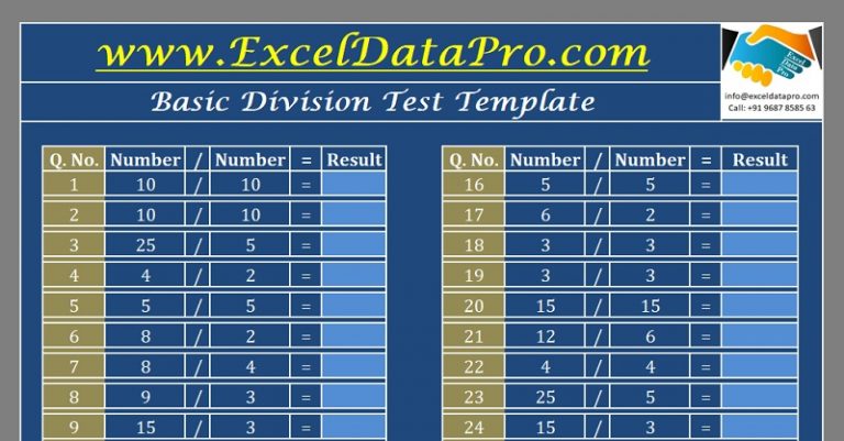 Download Free Educational Templates For School Teachers In Excel