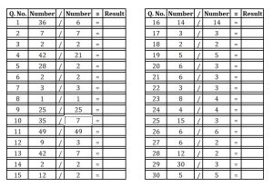 Download Basic Division Test Sheet Excel Template - ExcelDataPro