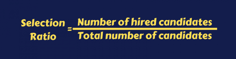 What Is Selection Ratio Definition Formula And Applicability Exceldatapro