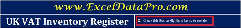 Download UK VAT Inventory Register Excel Template - ExcelDataPro Download UK VAT Inventory Register Excel Template - ExcelDataPro