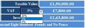 Download UK VAT Progress Billing Invoice Excel Template - ExcelDataPro